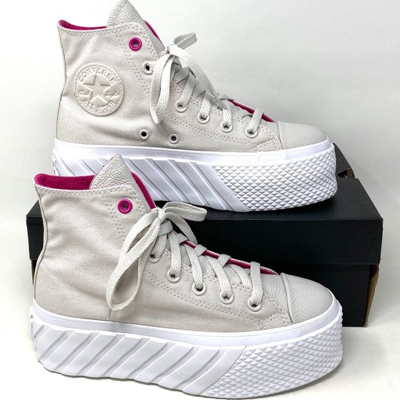 Converse | Shoes | Converse Ctas Lift 2x Hi Pale Putty Platform Pink ...